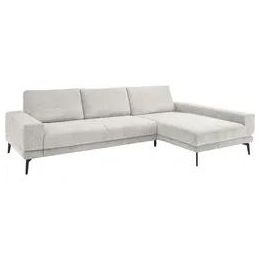 Ecksofa "SO 3600 optimaler Sitzkomfort in Federkern o. Kaltschaum, 2 Sitzh&ouml;hen", grau (kama silber), B:293cm H:87cm T:180cm, 100% Polyester, SET ONE BY Musterring, Sofas, Ecksofa, Sitzh&ouml;he 42 cm, Federkern, B 293 x T 180 cm, Kama silver