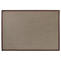 Sisalteppich Dekowe "Brasil", braun, B:80cm H:6mm L:250cm, Sisal, Teppiche, Sisalteppich, Flachgewebe, Obermaterial: 100% Sisal, mit Bord&uuml;re, Wohnzimmer