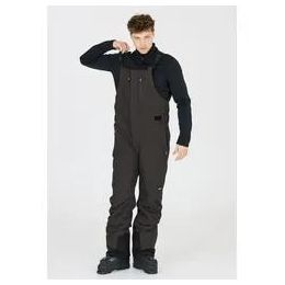 Skihose SLOPE "Kenwood", Herren, Gr. XS, EURO-Gr&ouml;&szlig;en, blau (dunkelgrau), 100% Polyester, unifarben, lang, Hosen Skihose, im ausgekl&uuml;gelten Latzhosen-Design