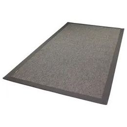 Teppich Dekowe "Naturino Rips", grau (platinfarben), B:120cm H:7mm L:170cm, Kunstfaser, Teppiche, Teppich, Flachgewebe, Sisal-Optik, mit Bord&uuml;re, In- und Outdoor geeignet
