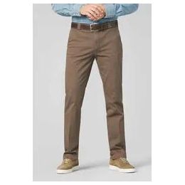 Chinos MEYER "Roma", Herren, Gr. 275, Normalgr&ouml;&szlig;en, braun, 98% Baumwolle, 2% Elasthan, unifarben, regular fit lang, Hosen, mit Stretch-Dehnbund