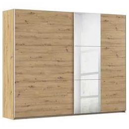 Schwebet&uuml;renschrank Rauch "Kleiderschrank Schrank Garderobe TOPSELLER AURELIO", braun (eiche artisan), B:261cm H:210cm T:59cm, Holzwerkstoff, Schr&auml;nke, Schwebet&uuml;renschrank, zeitloses Design, viele Farben, Breiten 175/218/261 cm MADE IN GERMANY