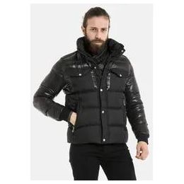 Cipo & Baxx Winterjacke CIPO & BAXX "Jacke", Herren, Gr. L, schwarz, Stoff, 100% Polyester, unifarben, regular fit normal, Jacken Winterjacke, im gesteppten Design