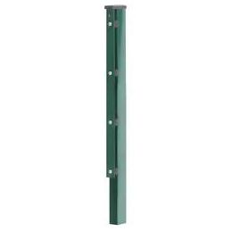 GAH Alberts Zaunpfosten ALBERTS, gr&uuml;n, B:6cm H:175cm T:4cm, Stahl, Zaunpfosten, 60x40 mm f&uuml;r Doppelstabmattenzaun, 175 cm, mit Flacheisen