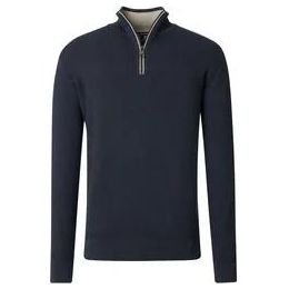 Troyer Casamoda "Casamoda Troyer uni", Herren, Gr. 5XL, blau (dunkelblau), 100% Baumwolle, Pullover Troyer