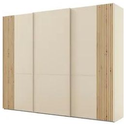 Schwebet&uuml;renschrank Musterring "Isabelle", beige (champagner, dekor), B:295,2cm H:236cm T:67cm, Hartfaserplatte, Holzwerkstoff, Schr&auml;nke, Schwebet&uuml;renschrank, T&uuml;ren mit Lamellenoptik, verschiedene Gr&ouml;&szlig;en und Farben, H&ouml;he 236cm