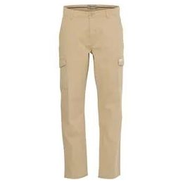 Cargohose Blend "Cargohose BHEDNAN cargo pants", Damen, Gr. 32, L&auml;nge 34, beige (cornstalk), Obermaterial: 98% Baumwolle CO. 2% Elasthan EL., Hosen Cargohose