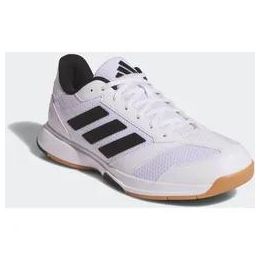 Hallenschuh Adidas PERFORMANCE "LIGRA 8 INDOOR", Herren, Gr. 42, schwarz-wei&szlig; (cloud wei&szlig;, core schwarz, ftwr wei&szlig;), Synthetik, Textil, Schuhe Hallenschuh, geeignet f&uuml;r jeden Hallensport