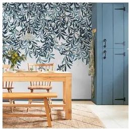 Vliestapete "Willow Bough", blau, B:10m L:2,5m, Vlies, WILLIAM MORRIS AT HOME, Tapeten, 10mx52cm (ca. 5m2)