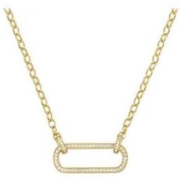 Collier "mit Zirkonia, Silber 925", gold, Giorgio Martello MILANO, Halsketten, Damen, 45cm, Silber 925 (Sterlingsilber), Collier
