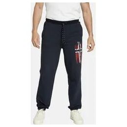 Jogginghose Jan Vanderstorm "Jogginghose VEGAR", Herren, Gr. XXXL, blau (dunkelblau), Obermaterial: 100% Baumwolle CO., comfort fit lang, Hosen Jogginghose