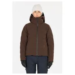 Skijacke SOS "Fieberbrunn", Damen, Gr. S, braun, 100% Polyester, unifarben, normal, ohne Ausschnitt, Jacken Skijacke, mit wasserdichter Membran