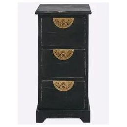 Kommode Heine HOME, schwarz, B:30cm H:60cm T:25cm, Sideboards, Kommode