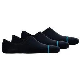 Sneakersocken Stance "Socken Icon No Show Sneakersocken 3er Pack", Herren, Gr. 38-42, blau (dunkelblau), Obermaterial: 55% Baumwolle CO. 41% Nylon NY. 4% Elasthan EL., Socken Sneakersocken