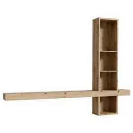 H&auml;ngeregal FORTE "Louoto", braun (artisan eiche), B:225cm H:171,1cm T:25,1cm, Holzwerkstoff, Regale, H&auml;ngeregal