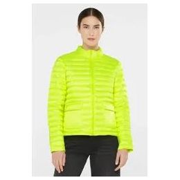 Kurzjacke SENSES.THE LABEL, Damen, Gr. 3XL, new lime, Web, Material: 100% Polyester, Futter: 100% Polyester, F&uuml;llung: 100% Polyester, bestickt, regular fit kurz, eingesetzt gerader Abschluss, Jacken Kurzjacke, mit Stehkragen