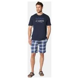 Shorty Babista "Kurzer Schlafanzug ANGEFIZZI", Herren, Gr. M, blau (dunkelblau), Obermaterial: 100% Baumwolle CO., Homewear-Sets Shorty