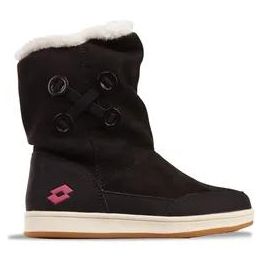 Winterboots Lotto, M&auml;dchen, Gr. 33, pink (schwarz, pink), Synthetik, mehrfarbig, Schuhe Winterboots, - mit kuschelig-w&auml;rmendem Innenfutter