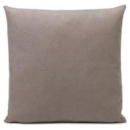 G&ouml;zze Dekokissen G&Ouml;ZZE "Darco" Gr. 2, grau (taupe, unifarben), B:50cm L:50cm, Obermaterial: 100% Polyester, Dekokissen_Sitzkissen_Kissenh&uuml;llen