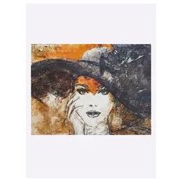 Bild Heine HOME, orange (farbe bild(er): schwarz, orange), B:100,5cm H:75cm T:3,5cm, Bilder, Bild