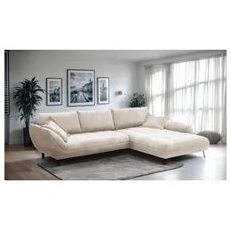 Ecksofa exxpo - SOFA FASHION "Biarritz modern und elegantes Mega Sofa mit tollem Sitzkomfort, L-Form", beige (beige, beige), B:324cm H:92cm T:203cm, Sofas, Ecksofa, XXL&ndash; Longchair Ecke in hochwertiger Verarbeitung, Stellma&szlig;e 324x203 cm