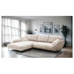 Ecksofa exxpo - SOFA FASHION "Biarritz modern und elegantes Mega Sofa mit tollem Sitzkomfort, L-Form", beige (beige, beige), B:324cm H:92cm T:203cm, Sofas, Ecksofa, XXL&ndash; Longchair Ecke in hochwertiger Verarbeitung, Stellma&szlig;e 324x203 cm