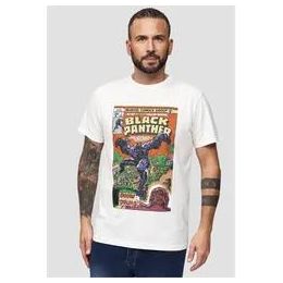 T-Shirt Recovered "Marvel Black Panther", Damen, Gr. M, beige (natur), 100% Baumwolle, bedruckt, normal, Rundhals, Shirts T-Shirt, im zeitlosen Design