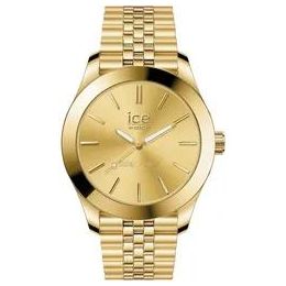 Ice Watch Solaruhr ICE-WATCH "ICE steel - Small - SOLAR 3H", gold (gelbgoldfarben), Armbanduhren, Damen, Armbanduhr, Damenuhr, Edelstahlarmband, bis 10 bar wasserdicht
