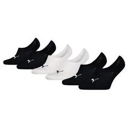 F&uuml;&szlig;linge Puma "Socken 6er Pack", Herren, Gr. 43-46, schwarz (schwarz, wei&szlig;), Obermaterial: 78% Baumwolle CO. 18% Polyester PES. 3% Elasthan EL. 1% Polyamid PA., Socken
