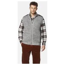 Strickweste Babista "Strickweste MAIALESSI", Herren, Gr. L, grau (grau melange), Obermaterial: 70% Polyacryl PAN. 30% Wolle mw., Westen Strickweste