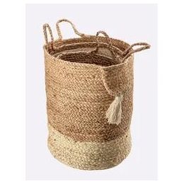 Aufbewahrungskorb Heine HOME, beige (natur), Jute, Aufbewahrungsboxen