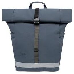 Cityrucksack Lefrik "Lars Roll", Damen, Gr. B/H/T: 30cm, blau, Kunstfaser, Rucks&auml;cke Cityrucksack, mit extra Laptopfach