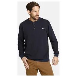 Sweatshirt Jan Vanderstorm "Sweatshirt VILJAR", Herren, Gr. 4XL, blau (dunkelblau), Obermaterial: 100% Baumwolle CO., Shirts Sweatshirt