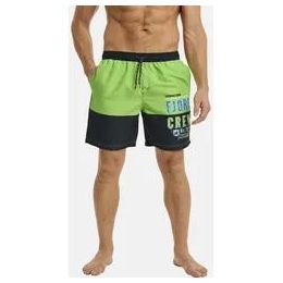 Badeshorts Jan Vanderstorm "Badeshort REDHOLF", Herren, Gr. XXL, weit, gr&uuml;n, Obermaterial: 100% Polyester COOLMAX PES(Coolmax)., Badehosen Badeshorts