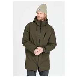 Parka WHISTLER "Bellway", Herren, Gr. M, braun (dunkelgr&uuml;n), 100% Polyester, unifarben, normal, ohne Ausschnitt, Jacken Parka, mit 10.000 mm Wassers&auml;ule