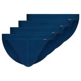 Slip Skiny "Slip 4er Pack", Herren, Gr. S, blau, Obermaterial: 100% Baumwolle CO., Unterhosen Slip