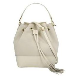 Umh&auml;ngetasche Samantha Look, Damen, Gr. B/H/T: 21cm x 28cm x 15cm onesize, beige, Leder, Taschen Umh&auml;ngetasche, echt Leder, Made in Italy