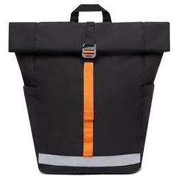 Cityrucksack Lefrik "Lars Roll", Gr. B/H/T: 30cm x 56 x 15, schwarz, Kunstfaser, Rucks&auml;cke Cityrucksack, mit extra Laptopfach