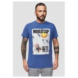 T-Shirt Recovered "FIFA World Cup 1966", Herren, Gr. S, blau, 100% Baumwolle, bedruckt, Shirts T-Shirt, mit coolem FIFA-Print