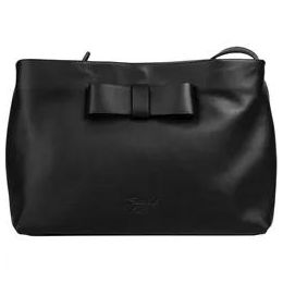 Umh&auml;ngetasche Samantha Look, Damen, Gr. B/H/T: 34cm x 23cm x 8cm onesize, schwarz, Leder, clean, Taschen Umh&auml;ngetasche, echt Leder, Made in Italy