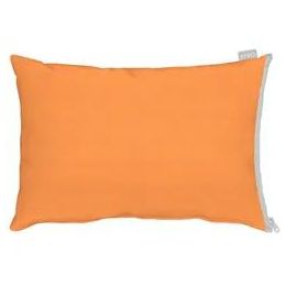 Dekokissen Apelt "3800", orange (orange, unifarben), B:40cm H:5cm L:60cm, Baumwolle, Polyester, Dekokissen_Sitzkissen_Kissenh&uuml;llen, Statement-Rei&szlig;verschluss