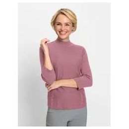 Classic Dog 3/4 Arm-Pullover CLASSIC "Pullover", Damen, Gr. 46, lila (hortensie), 50% Modal, 30% Polyamid, 20% Polyester, unifarben, Pullover