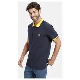 Poloshirt Jan Vanderstorm "Poloshirt LAVRANS", Herren, Gr. 4XL, blau (dunkelblau), Obermaterial: 100% Baumwolle CO., comfort fit normal, ohne Ausschnitt, Shirts