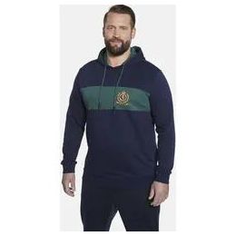 Kapuzensweatshirt CHARLES COLBY "Sweatshirt EARL TALIESIN", Herren, Gr. L, blau (dunkelblau), Obermaterial: 100% Baumwolle CO., Sweatshirts