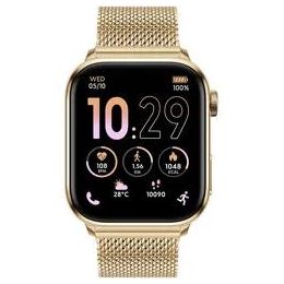 Ice Watch Smartwatch ICE-WATCH "ICE smart 3.0 - 1.78 AMOLED - GPS", gold (gelbgoldfarben), Smartwatches, Damen, Smartwatch, Armbanduhr, Damenuhr, Herrenuhr, Edelstahlarmband,digital