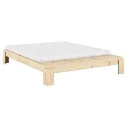 Stauraumbett KARUP DESIGN "Layers Bed Bench, Bettgestell mit Aufbewahrungsbank, mehrere Gr&ouml;&szlig;en", beige (natur), B:188cm H:36cm L:240cm, Betten, Stauraumbett, inkl. Lattenrost, excl. Matratze, FSC-zertifiziertes Massivholz