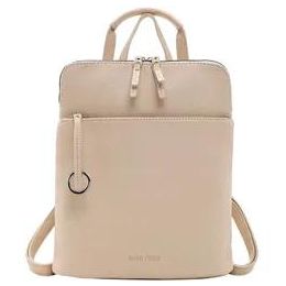 Rucksack SURI FREY "Rucksack SFY Debby", Damen, Gr. B/H/T: 33cm x 31cm x 13cm, beige (sand 420), Obermaterial: 60% Polyurethan PU. 40% Polyester PES., Rucks&auml;cke Rucksack