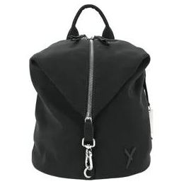 Rucksack SURI FREY "Rucksack SFY Romy", Damen, Gr. B/H/T: 25cm x 27cm x 14cm, schwarz (schwarz 100), PVC, Rucks&auml;cke Rucksack