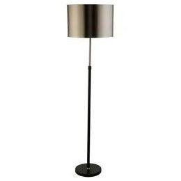 Searchlight Stehlampe "Stehlampe Touch, 1-flammig", schwarz (mattschwarz, satiniertes silber und geb&uuml;rstetes schwarz chrom), 1, &Oslash; 40cm H: 134cm, 1 Stk., Leuchten, Klassisches Ambiente, Stehlampe