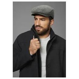MAN'S WORLD Schieberm&uuml;tze MAN'S WORLD, Herren, grau (grau, schwarz), Web, Wollmischung, Hahnentrittmuster, gemustert, M&uuml;tzen, stylischer Winter-Flatcap - w&auml;rmend gef&uuml;tter - NEW